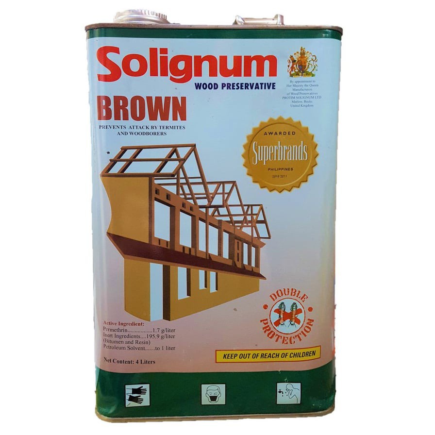 Solignum Wood Preservative Brown or Colourless AZ Prevents Attack by ...