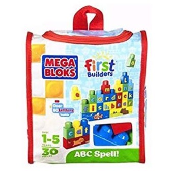 Mega Bloks First Builders puzzle set 30 pieces (letters) | Shopee ...