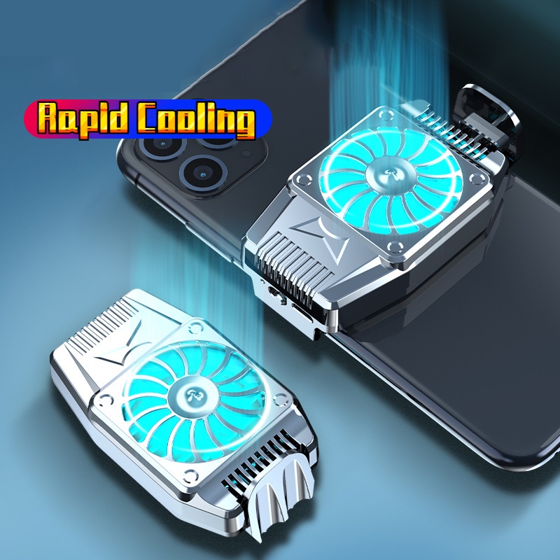 Phone Gaming Cooler Portable Mobile Phone Radiator Cooling Fan for 4 ...