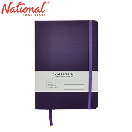 Journal Notebook A5 80GSM 80 Sheets Purple Leather Cream Paper - School ...