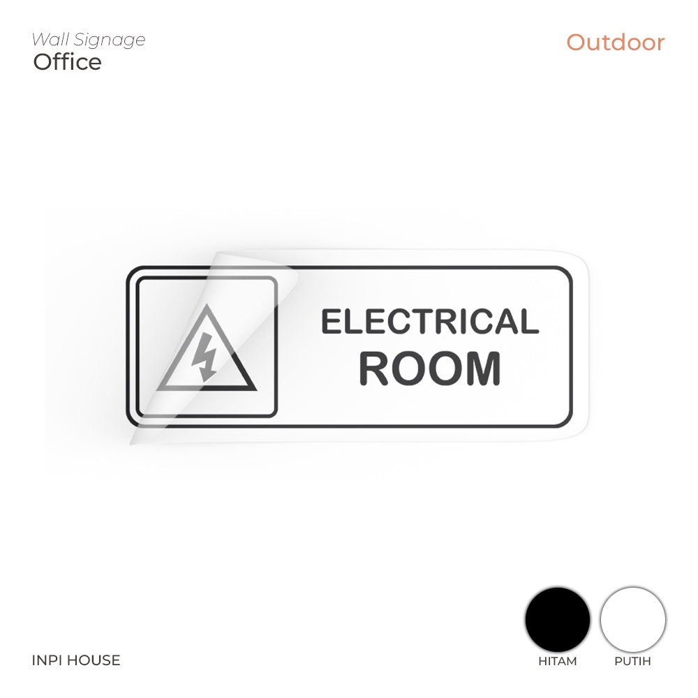 Electrical room - High Victory room sticker - sign sticker - Door ...