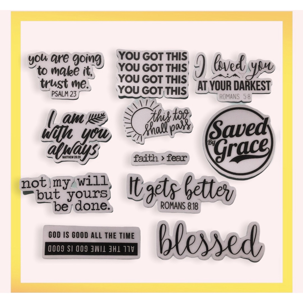 BIBLE VERSE STICKER PACK (waterproof) | Shopee Philippines