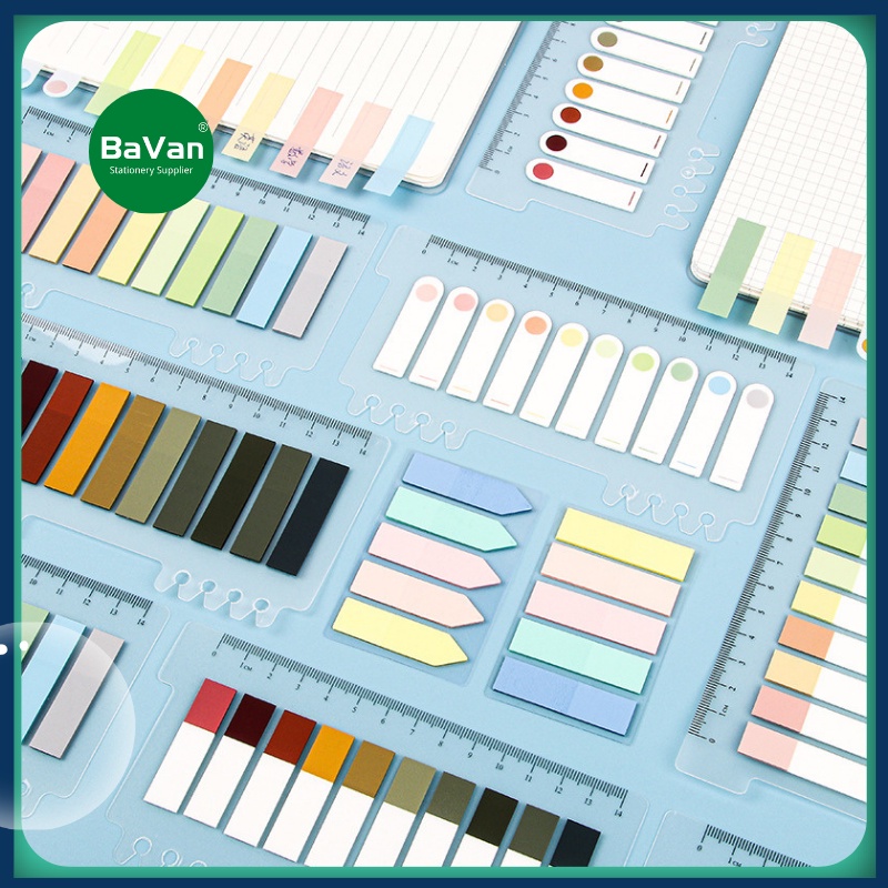 BaVan 200pcs Colorful Sticky Note Memo Pad Lable Sticker Bookmarks ...