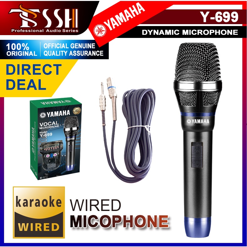 New Yamaha Professional Y-699 Model Heavy Duty 10M Wire microphone | Shopee Philippines