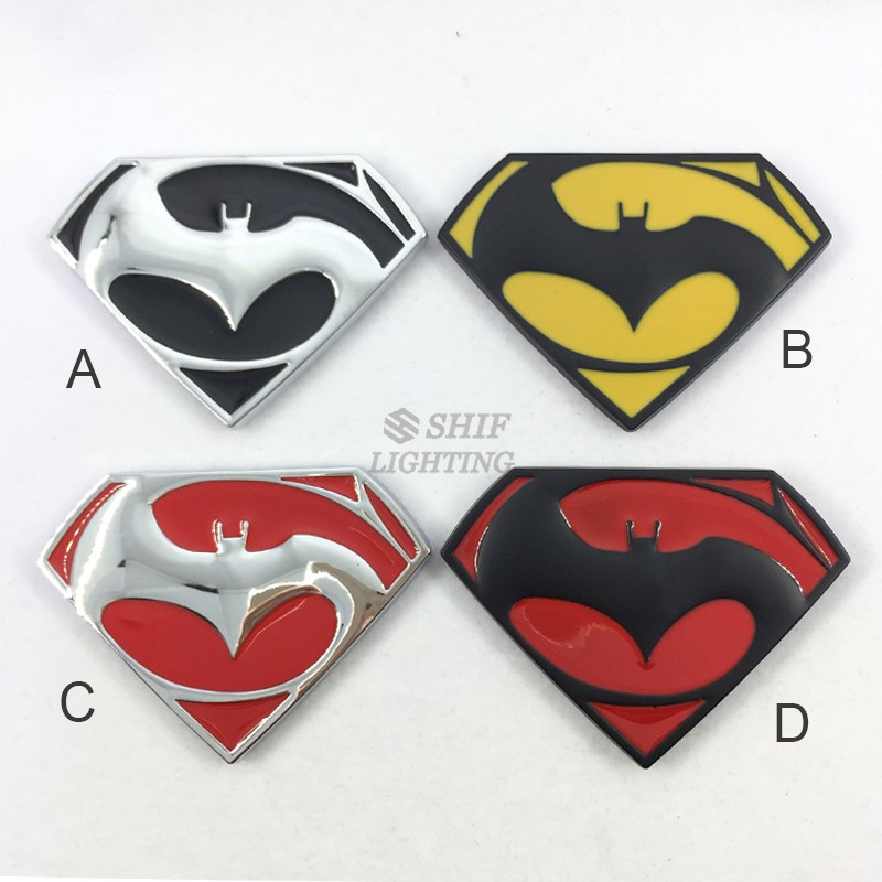 1 x Metal Bat Logo Batman Hero Car Motor Dark Knight Emblem Sticker ...
