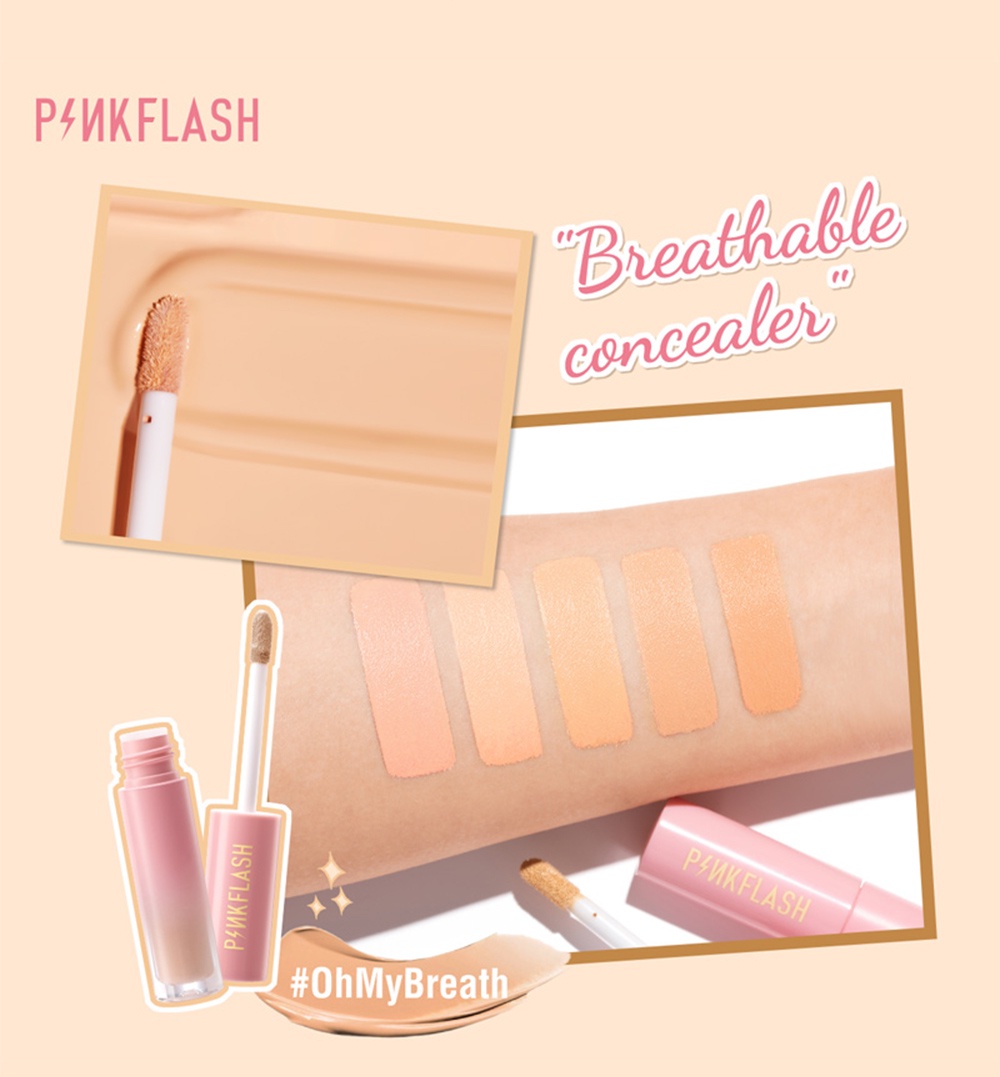 PINKFLASH Waterproof Concealer Liquid Face Highlight Long Lasting ...