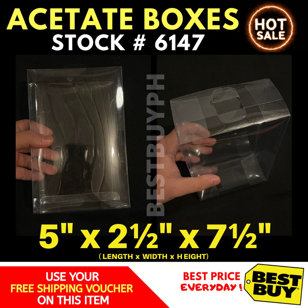 10pcs Acetate Boxes (PAGE 3) [MANY SIZES] - Clear Box AC3 | Shopee ...