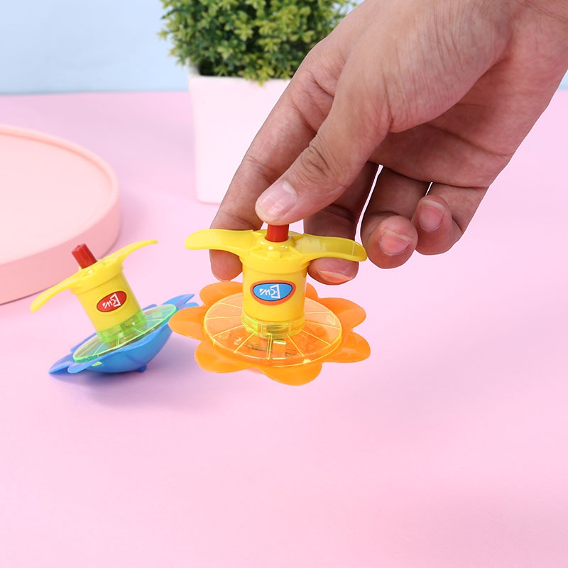 Weird Toys Children's luminous plastic top toy Flashing elastic top toy ...