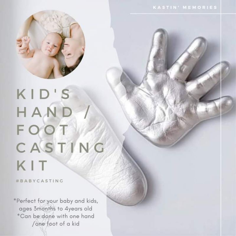 Kid's Hand/Foot Life Casting Kit Keepsakes (Bucket) | Shopee Philippines