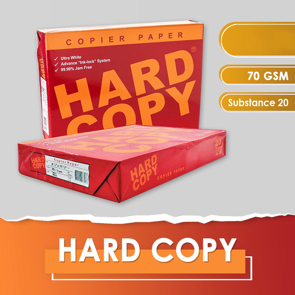 Hard Copy Bond Paper （Short/A4/Long/A3）70gsm 500Sheets | Shopee Philippines