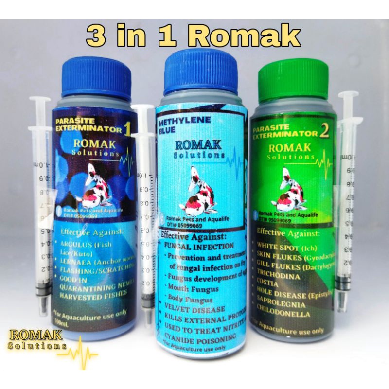 Romak 1, Romak 2 and Methylene Blue Romak Bundle | Shopee Philippines