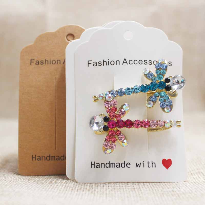 50pcs Display Hair Clip Cards Jewelry Paperboard Newest Design Hot ...