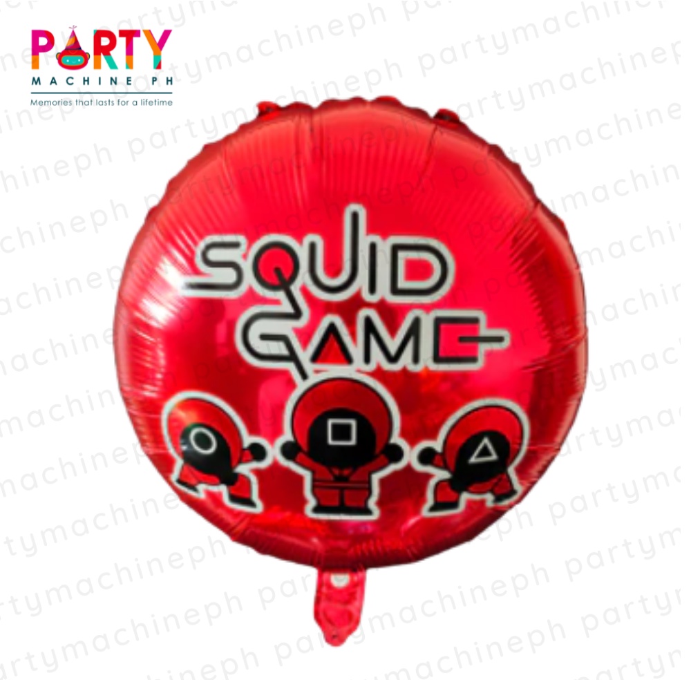 10pcs Squid Game Foil Round Balloons / Squid Game Party Decors / Squid ...