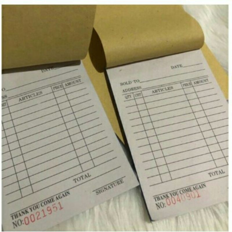 Catbonless Resibo with carbon no name receipt | Shopee Philippines