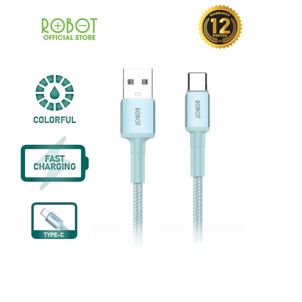 Robot RSC100 Fast Charging Cable Type C Braid USB C Data Cable For ...