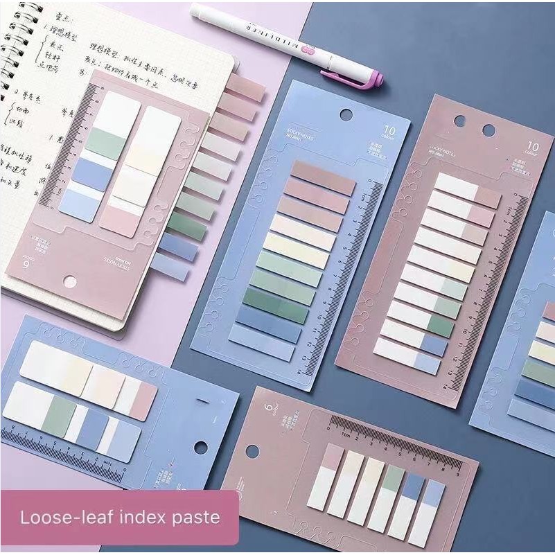 200pcs Colorful Sticky Note Memo Pad Lable Sticker Bookmarks Notepad ...