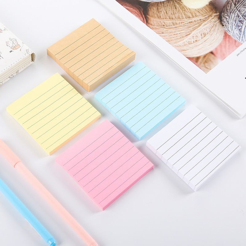 SN039 80 sheets Stationery Lines Sticky notes | Shopee Philippines