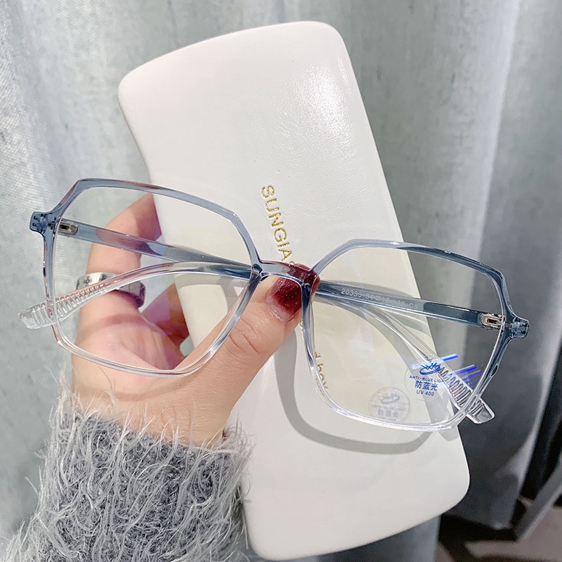 Anti-blue light radiation anti-fatigue myopia glasses female Korean ...