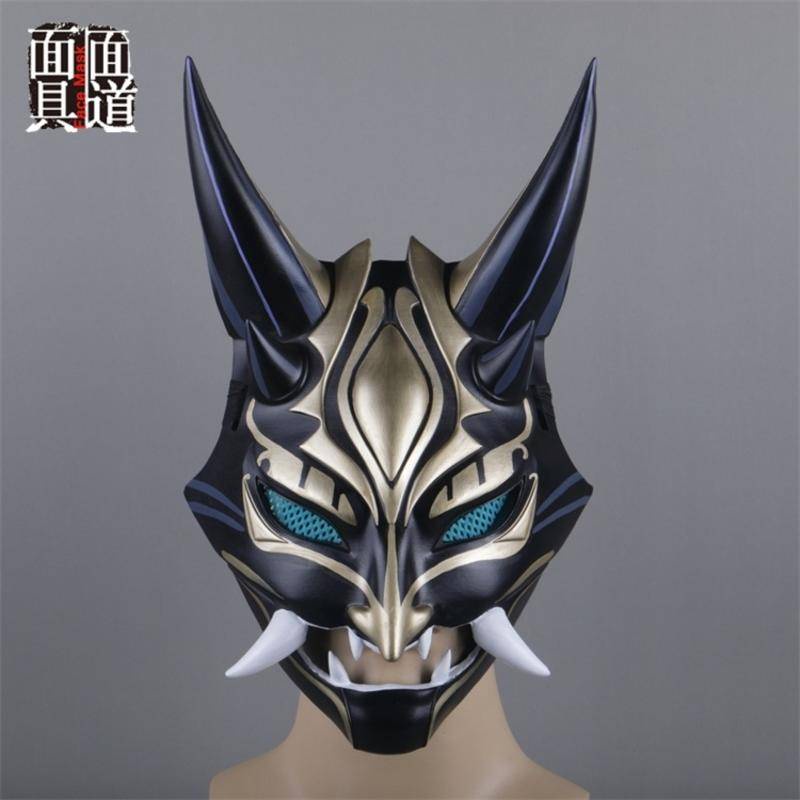 Genshin Impact XIAO cos mask protector Yaksha props | Shopee Philippines