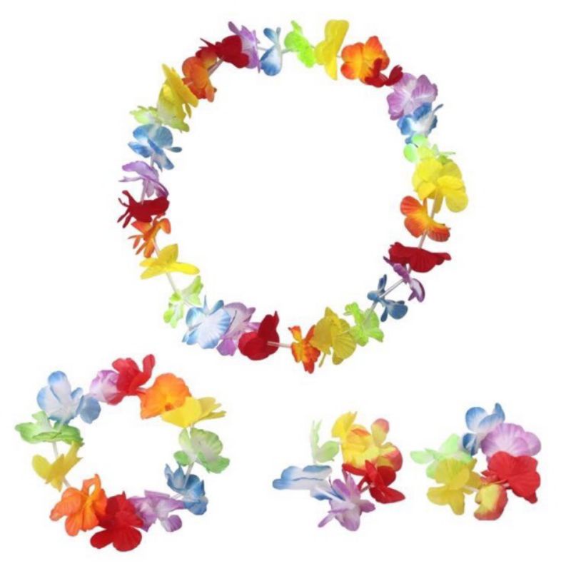 Hawaiian garland Lei ( available also 4in1 set rainbow color only ...