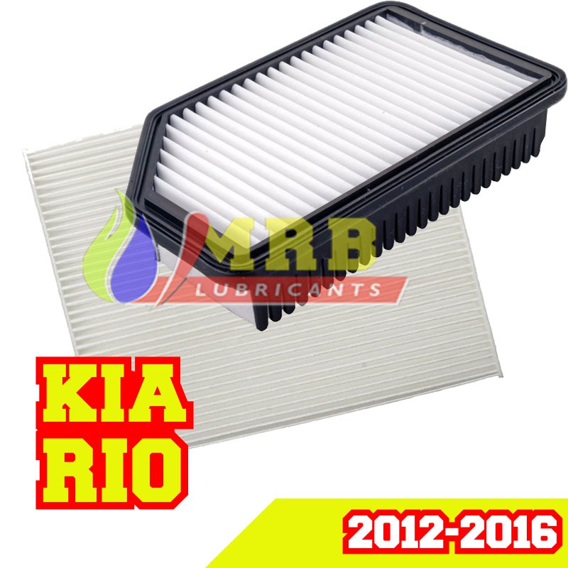 Combo Air Filter and Cabin Filter for Kia Rio 2012-2016 1.4L Aircon ...