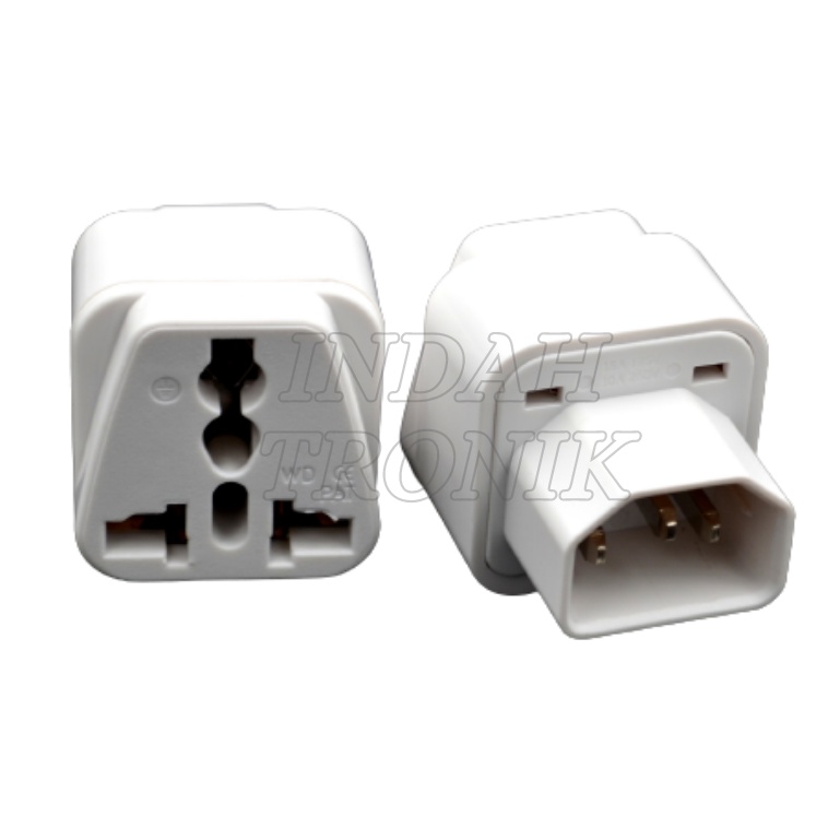 IEC 320 PDU UPS C14 Plug To Universal Female Socket Power Adapter ... IEC 320 PDU UPS C14 Plug To Universal Female Socket Power Adapter ...