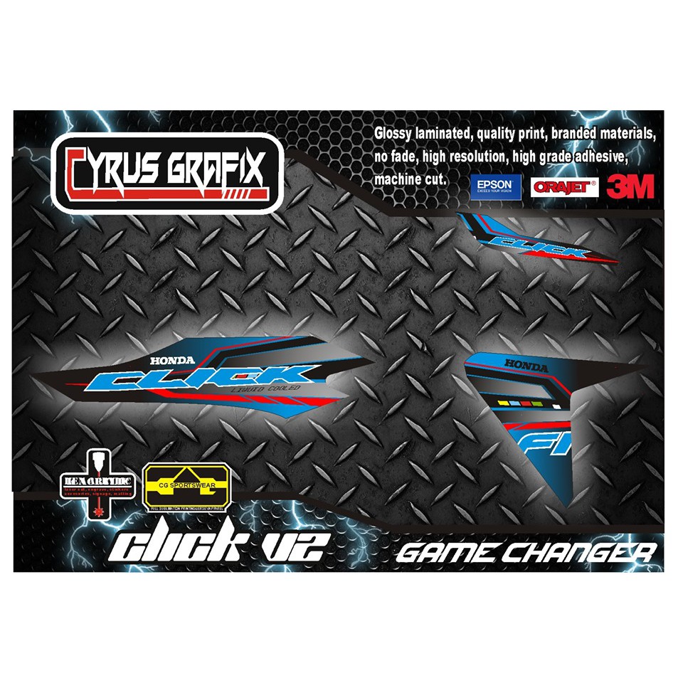 CLICK V2 STOCK DECALS | Shopee Philippines