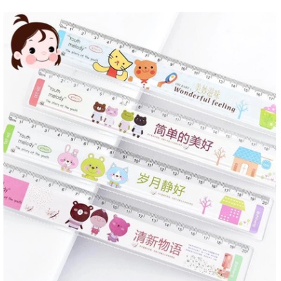 20cm Ruler School Supplies Plastic Ruler Color Random | Shopee Philippines