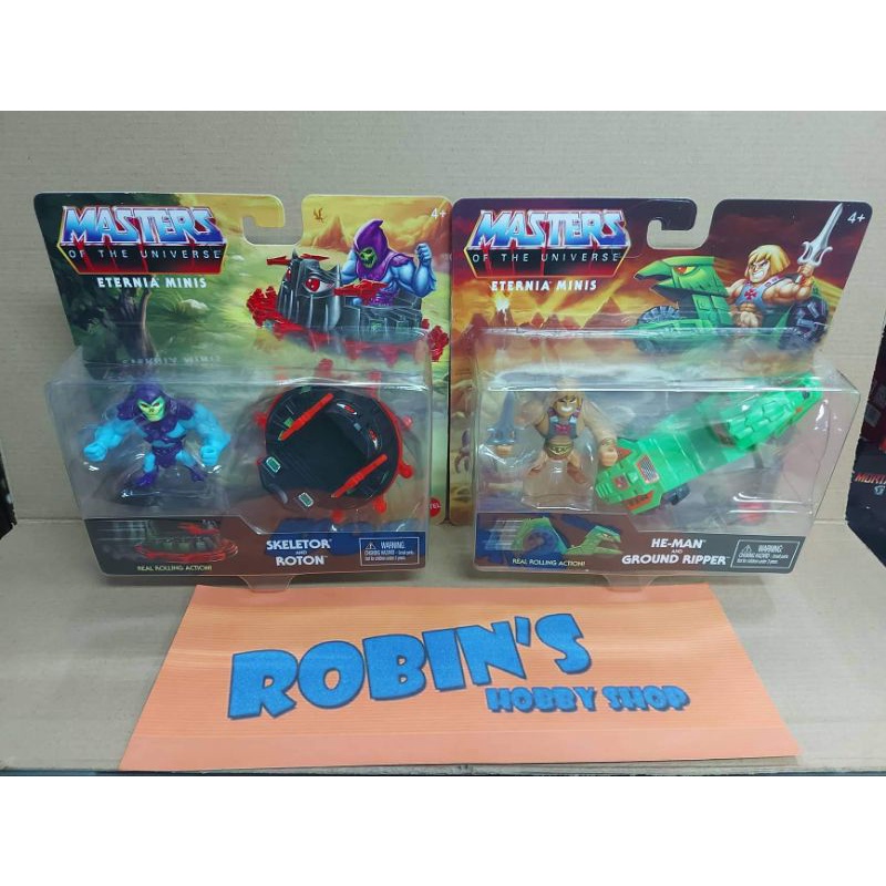 Mattel Masters of the Universe Eternia Minis He Man / Ground Ripper and ...
