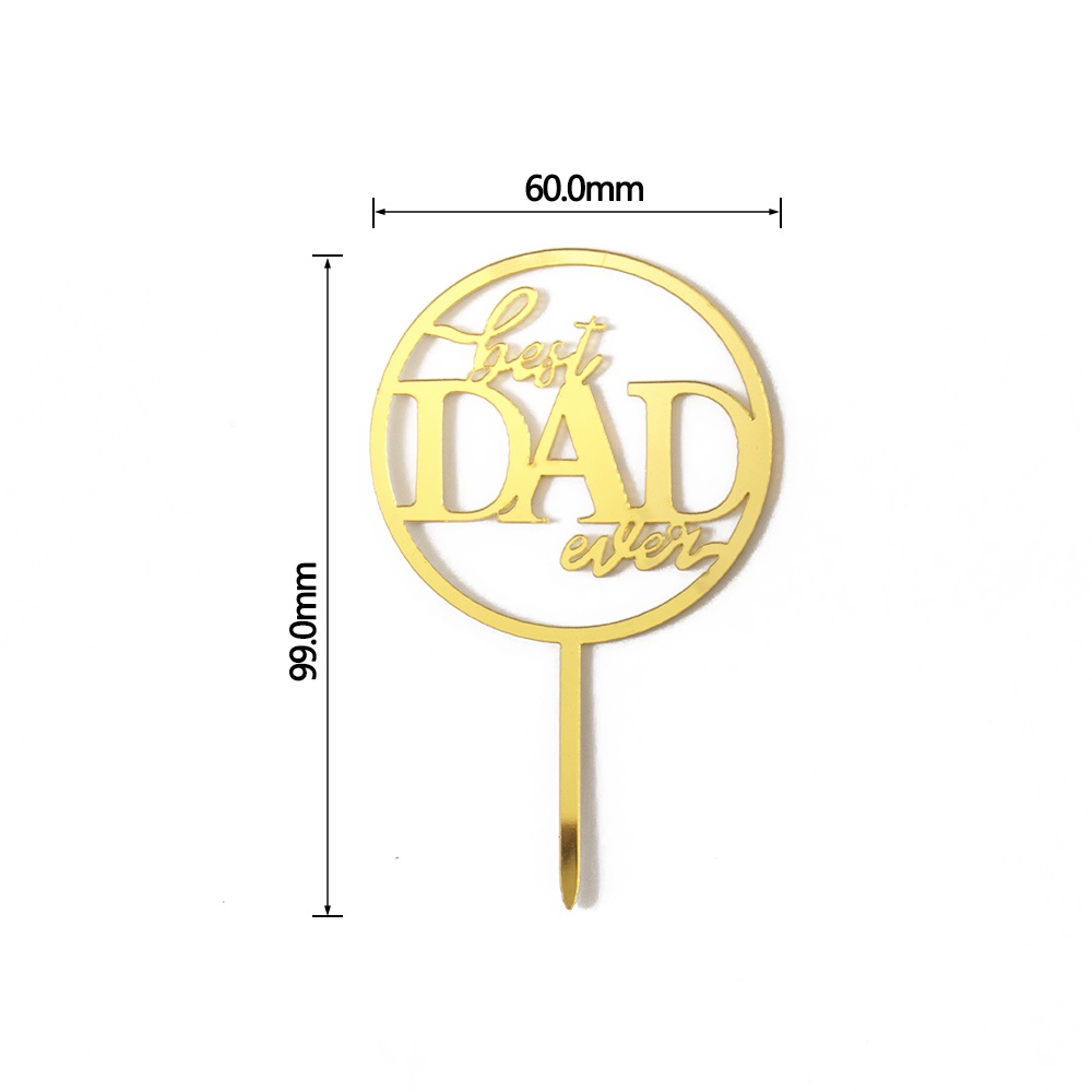 (Large) Happy Father's Day Cake Topper Best Dad Birthday Cake ...