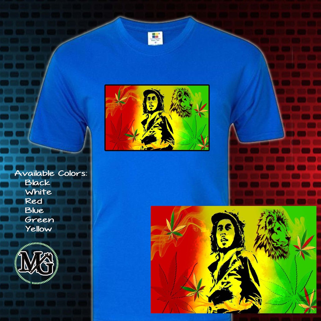 RASTA1 Rastaman Bob Marley High Quality Shirt | Shopee Philippines
