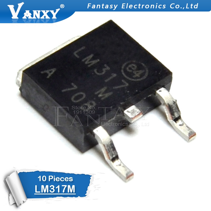 10PCS LM317M SOT252 LM317 TO-252 SOT LM317MDT LM317MDT-TR TO252 SMD new voltage regulator IC ...