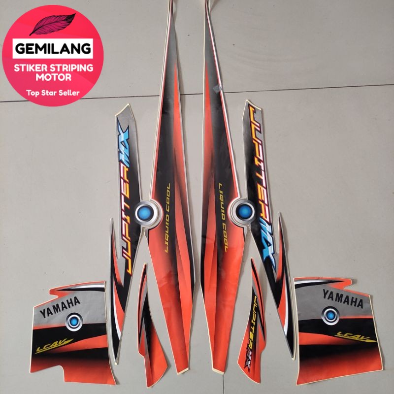 Striping Decal Polet Sticker yamaha Jupiter mx old 135 2005 2006 silver ...
