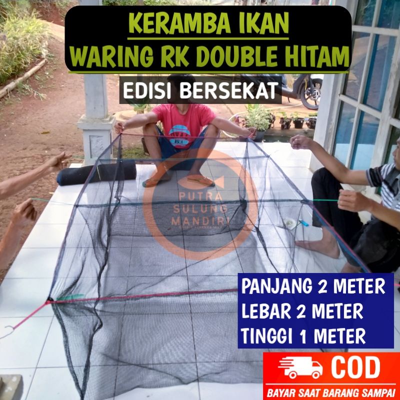K221 Fish Cage Net Room Divider 2x2x1 Ready To Use plus Strap | Shopee ...