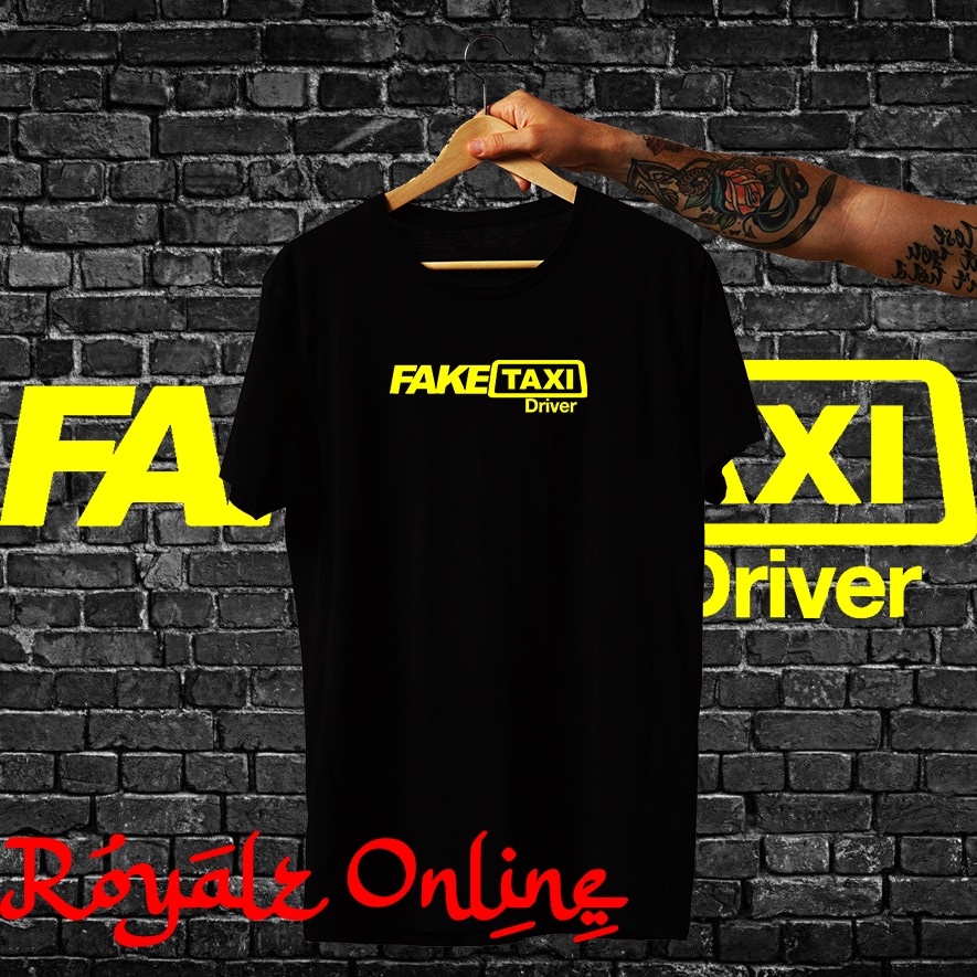 FakeTaxi Driver Logo Spoof Graphic Shirt Vinyl Front Print (Unisex For ...
