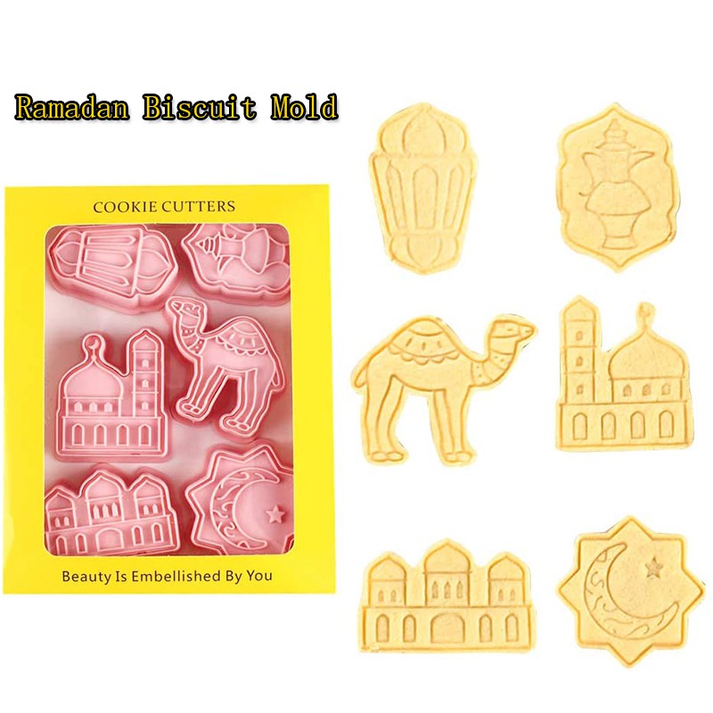 Eid Mubarak Cookie Cutters 6 PCS Ramadan Islamic Muslim Biscuit Mold | Shopee Philippines