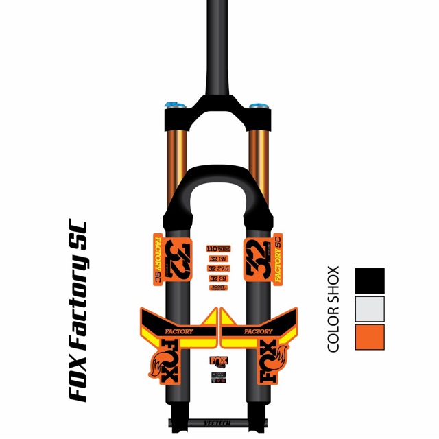 Fox factory sc 32 Shock Sticker | Shopee Philippines