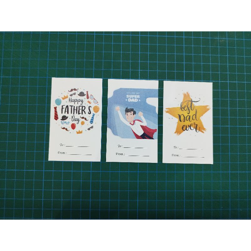 Happy fathers day hamper cards 25 pcs mix 3 motifs | Shopee Philippines