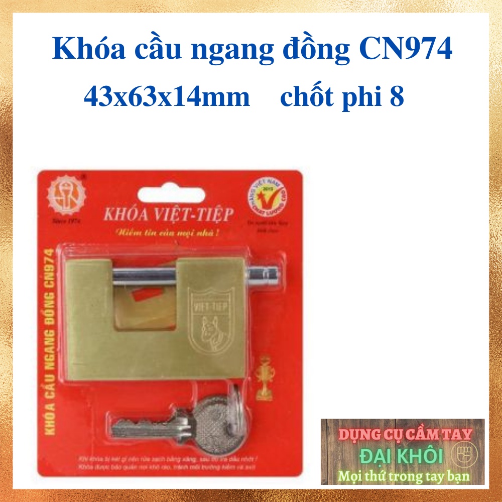 High quality Viet Tiep horizontal copper lock, high quality waterproof ...