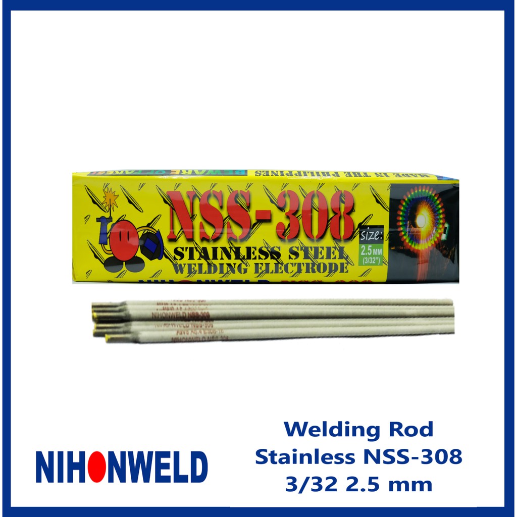 Welding Rod Stainless Nihonweld NSS-308 3/32 2.5 mm *SOLD PER KILO* | Shopee Philippines