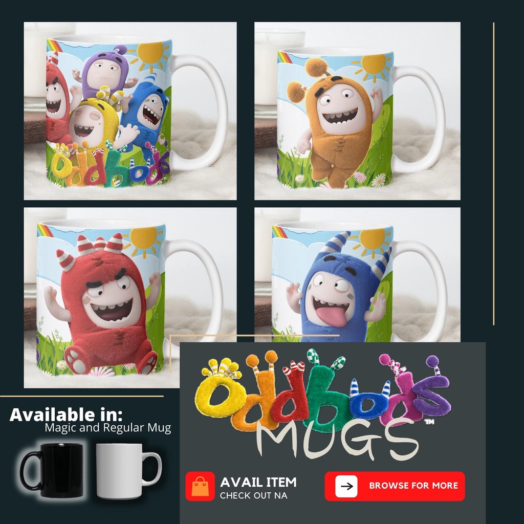 Oddbods Mugs Regular and Magic Mugs | Shopee Philippines
