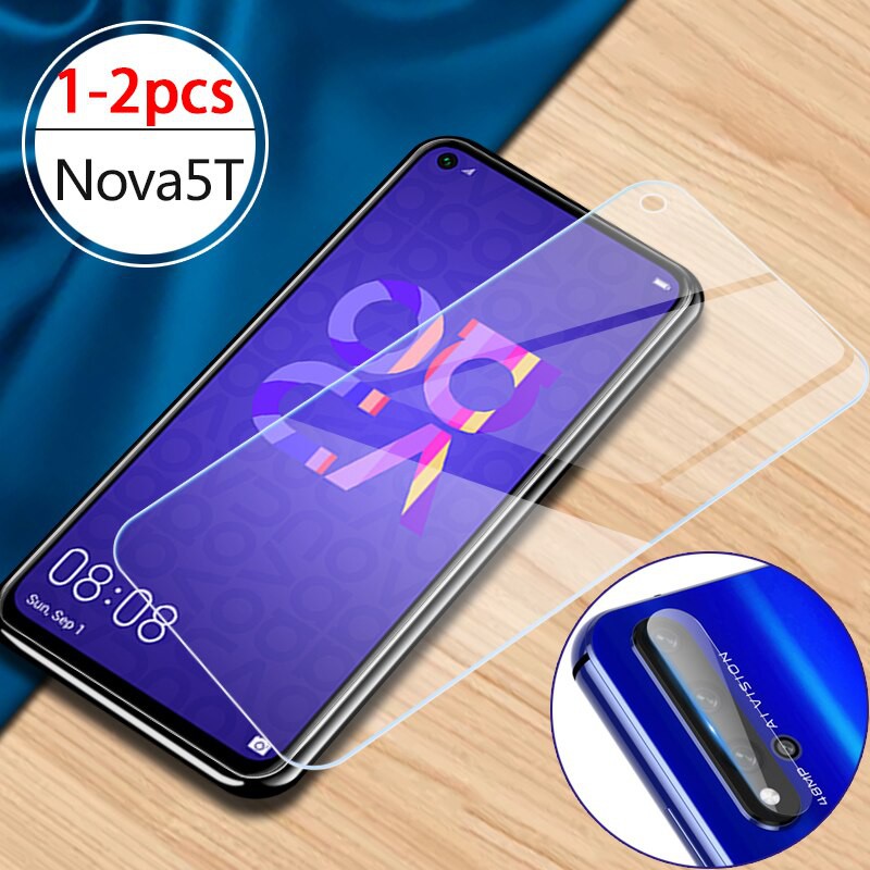 1-2pcs Tempered Glass on for Huawei Nova 5T 5Z 6 7 SE 7i 4e 3e screen protector Nova5 t 5 z ...