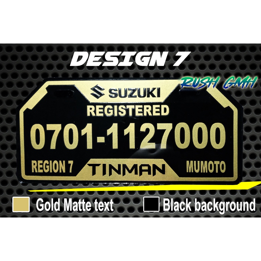 Temporary Motorcyle Plate (acrylic 3mm / 5mm) | Shopee Philippines