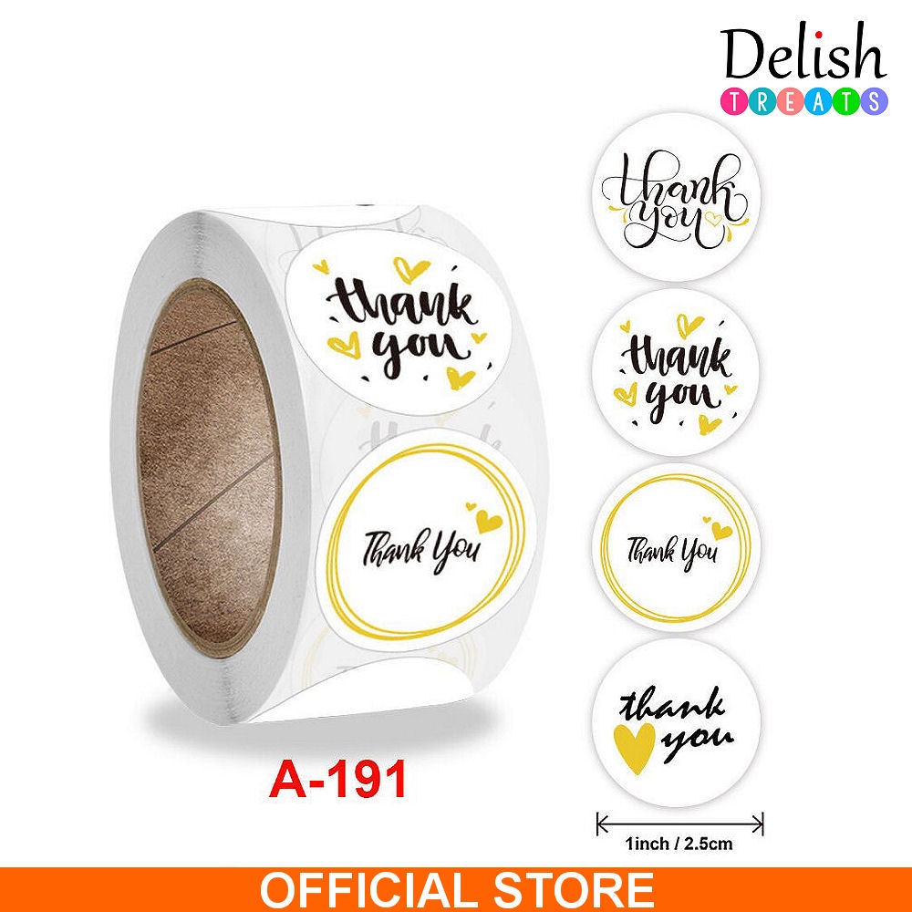 Thank You Sticker 500pcs (1 roll) DTPH0222 | Shopee Philippines