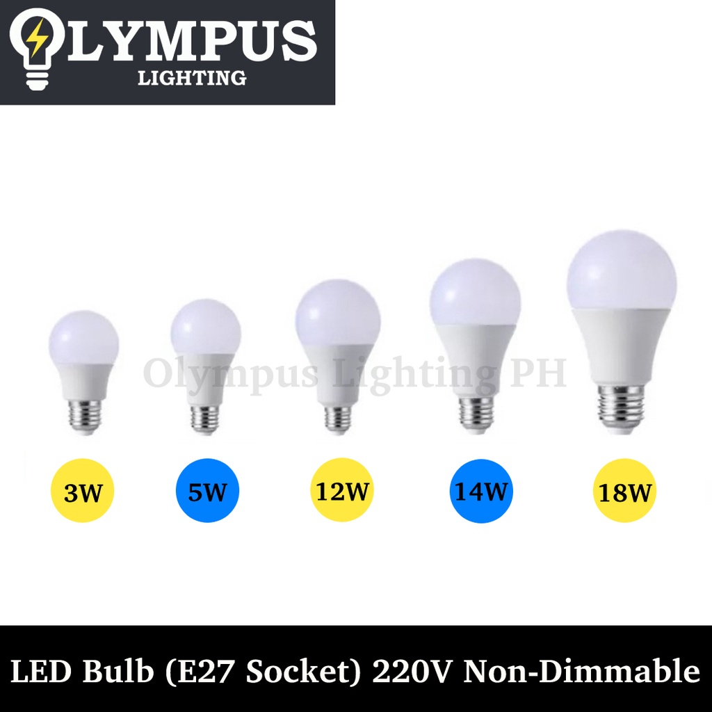 OlympusLighting LED Bulb 100% Energy Saving Warm White Cool White ...