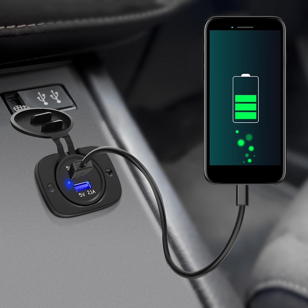 Universal USB Socket Plug Dual USB Socket Charger Adapter Outlet Power ...