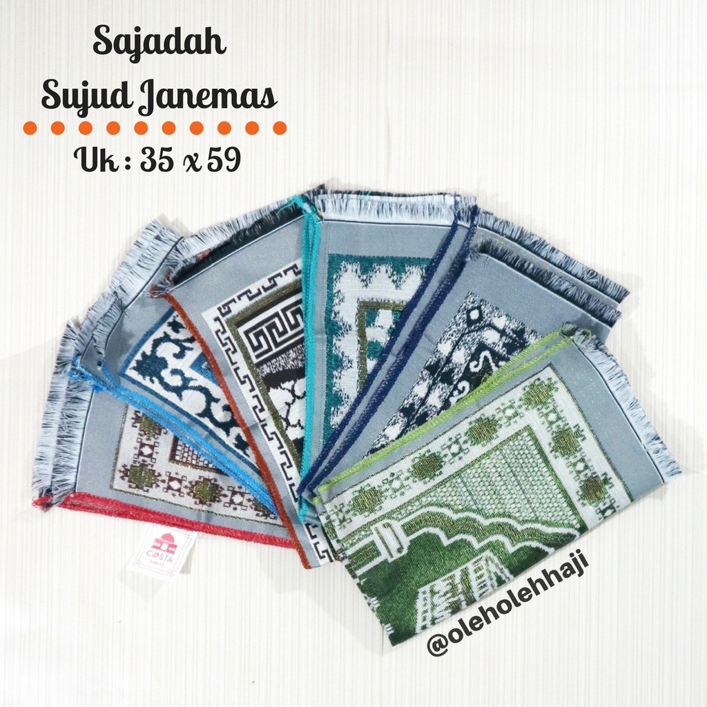 Janemas Prostration Prayer Mat/Mini Prayer Prayer Mat/Sajadah for Hajj ...