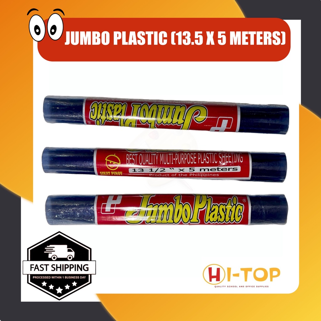 Jumbo Plastic 5 METERS X 13 1/2" l Sold per Roll | Shopee Philippines