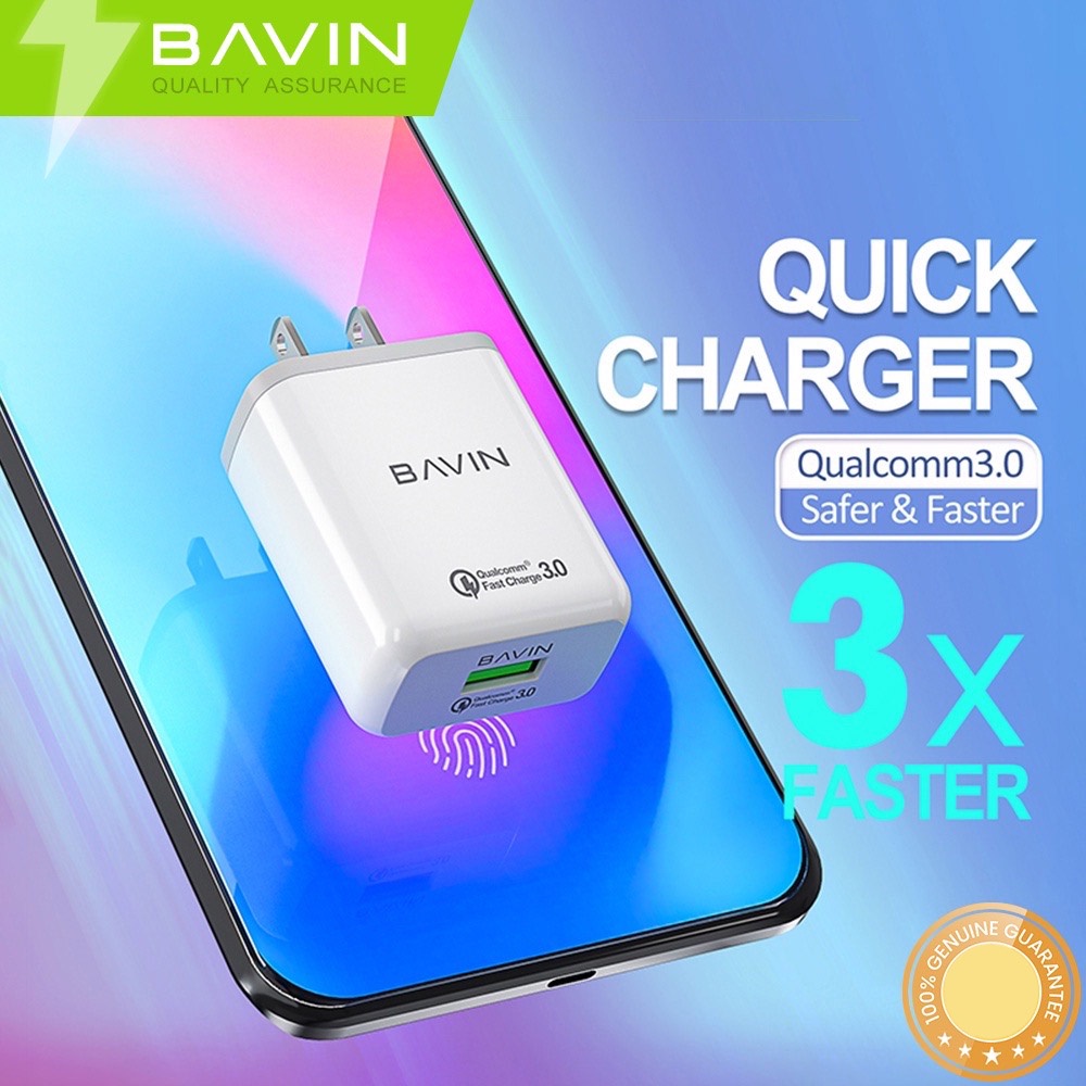 [GK] BAVIN PC275 Qualcomm3.0 Universal Fast Charging Adapter Fast Wall ...