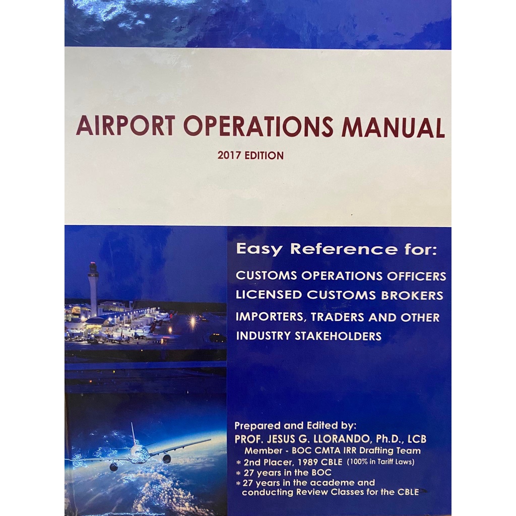 AIRPORT OPERATIONS MANUAL 2017 EDITION | Shopee Philippines